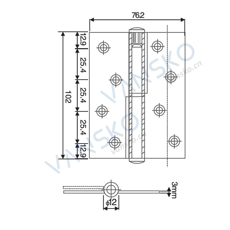 304 Stainless Steel Rising Hinge – vansko.cn